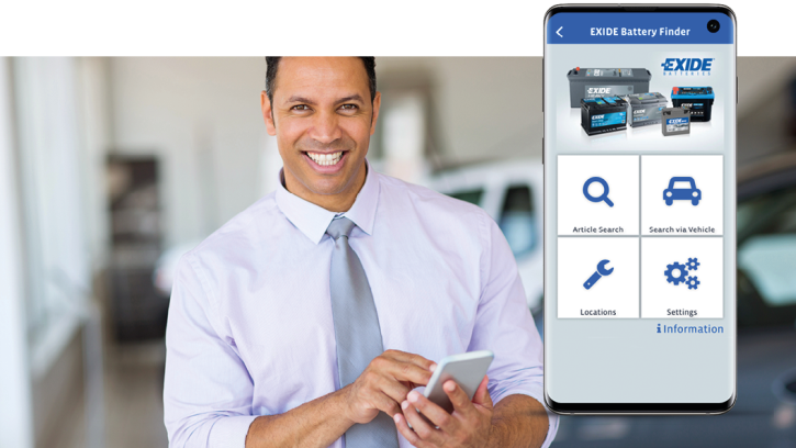 Aplikacja Exide Battery Finder do wyszukiwania akumulatora | autoEXPERT
